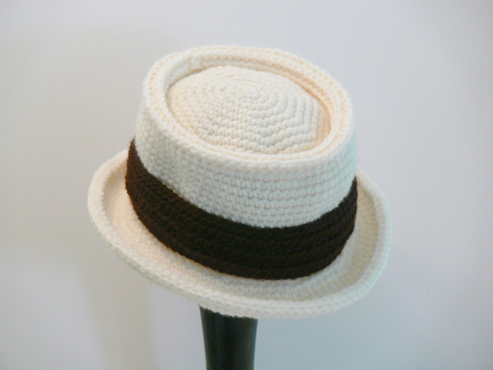 Crochet Pork Pie Hat