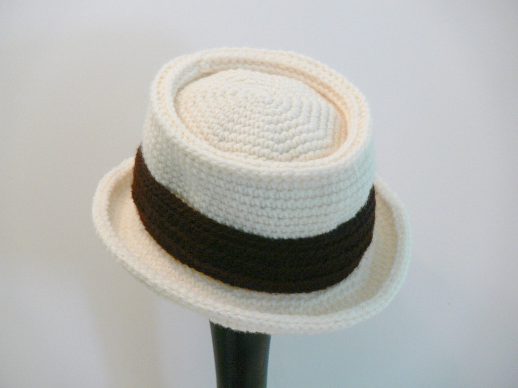 Crochet Pork Pie Hat
