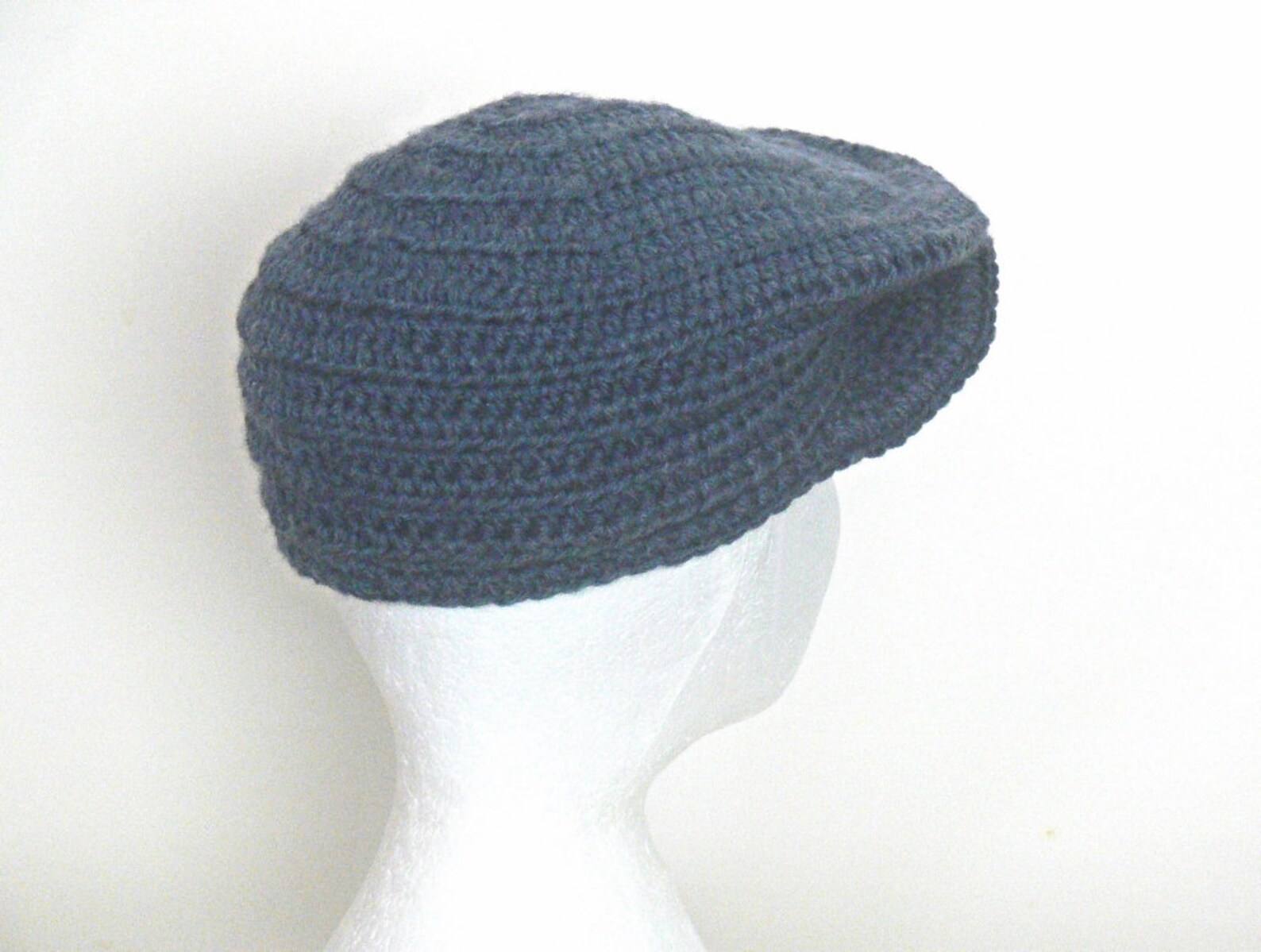 Crochet Pattern - Easy Mens Flat Cap, Golf Cap, Driving Cap, Preemie ...