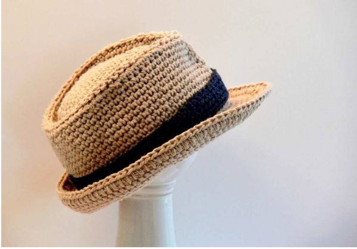 Crochet Pattern Fedora Baby Hat Summer Hat Winter Hat Size | Etsy