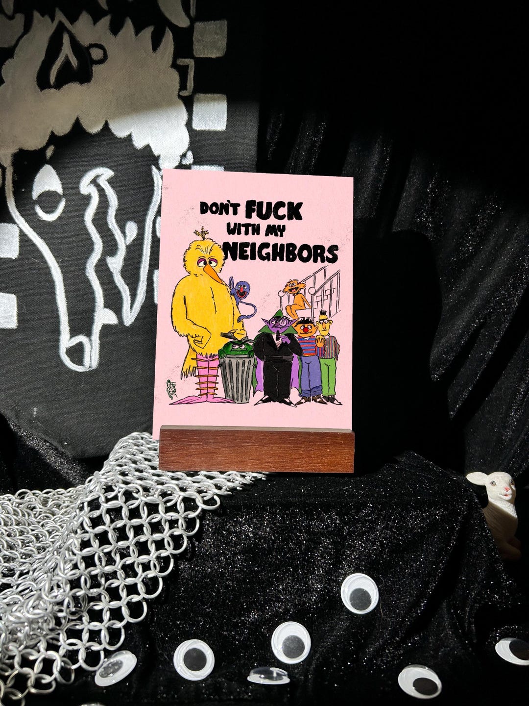 Don’t F With My Neighbors Print, 5 X 7 Neighborhood Art Print - Etsy