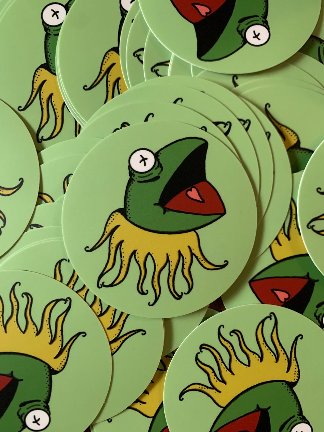 Kermit Sticker, Muppet Art Decal - Etsy