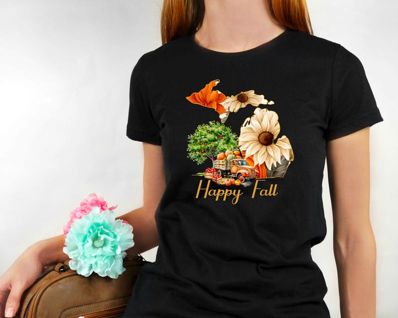 Happy Fall State of Michigan Digital PNG | JPEG | Download File ...