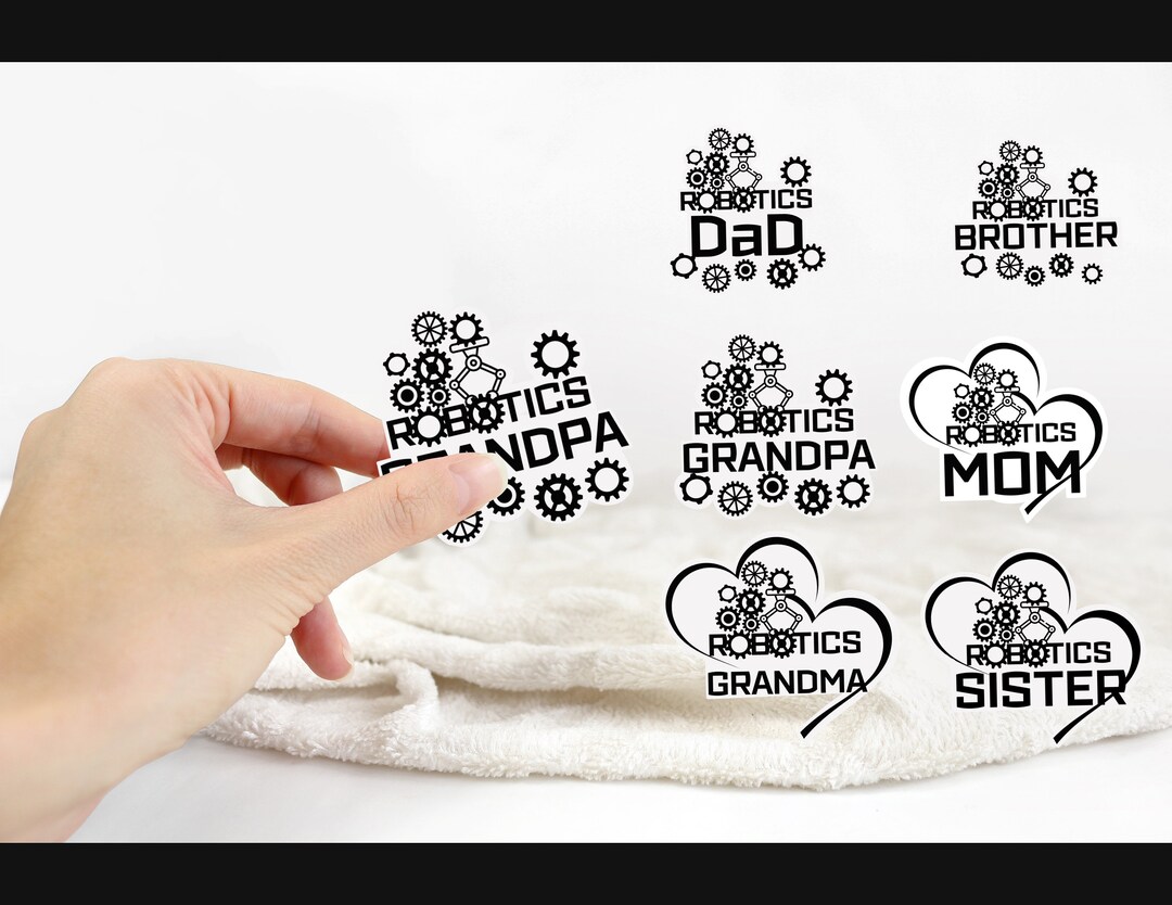 Robotics Family Edition Stickers | Vinyl Sticker | Water Bottle ...