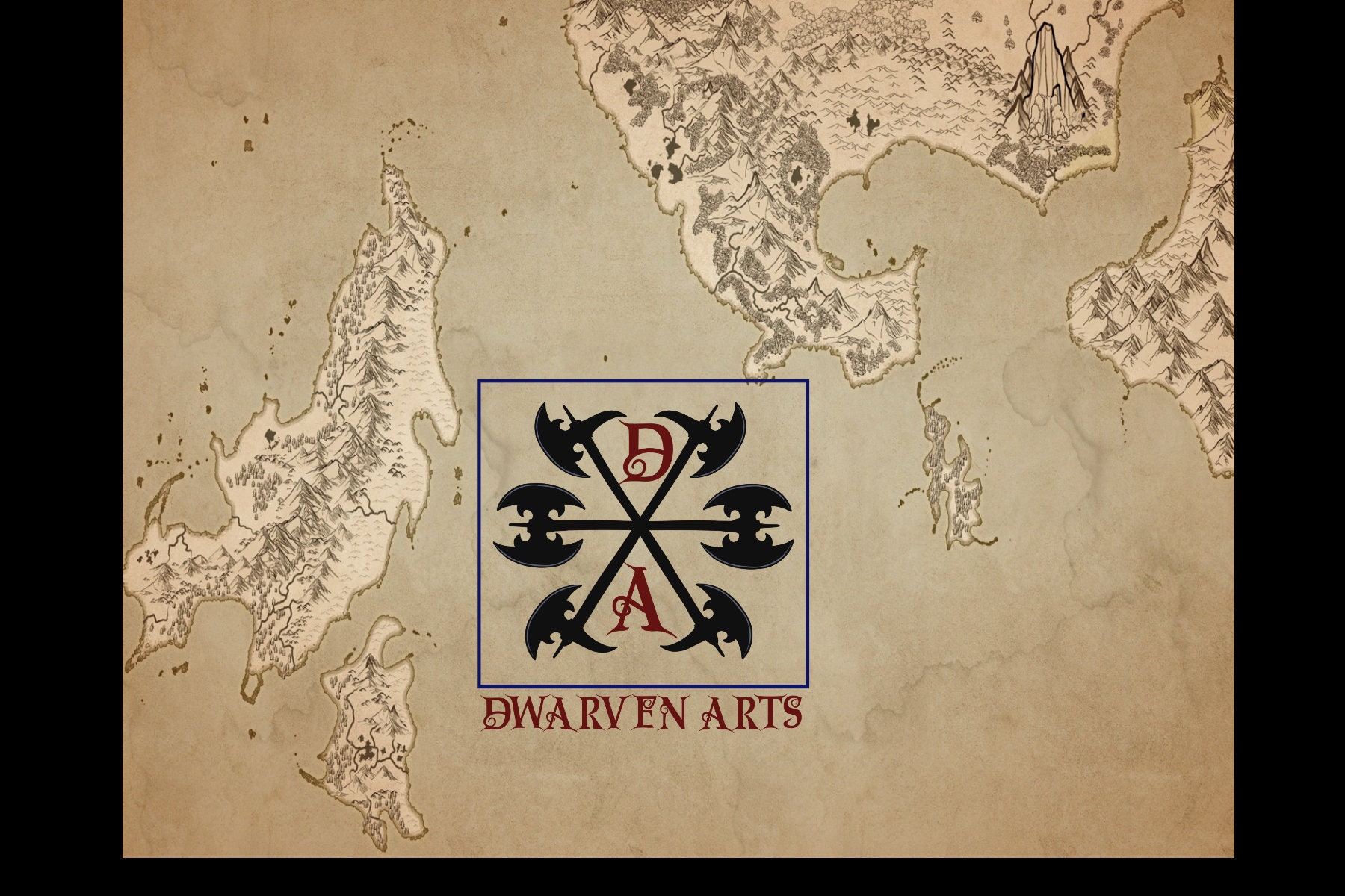 RPG Fantasy Map, Dnd and Role Playing, Tolkien Map Style and Ttprg - Etsy