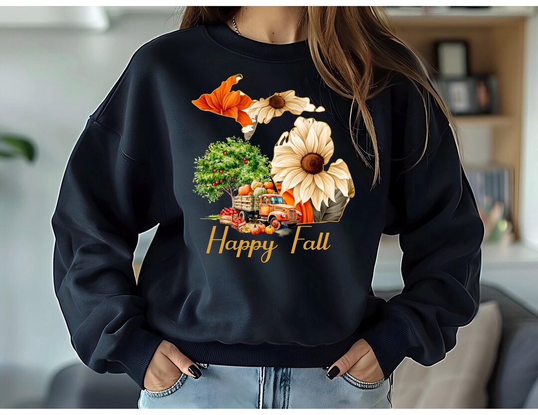 Happy Fall State of Michigan Digital PNG | JPEG | Download File ...