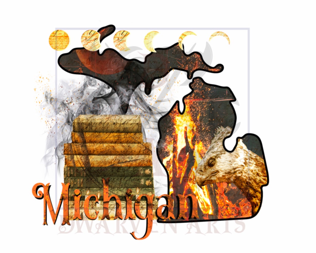 Mystical Fantasy State of Michigan Digital PNG | JPEG | Download File ...