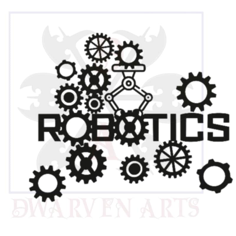 Robot and Gears - Etsy