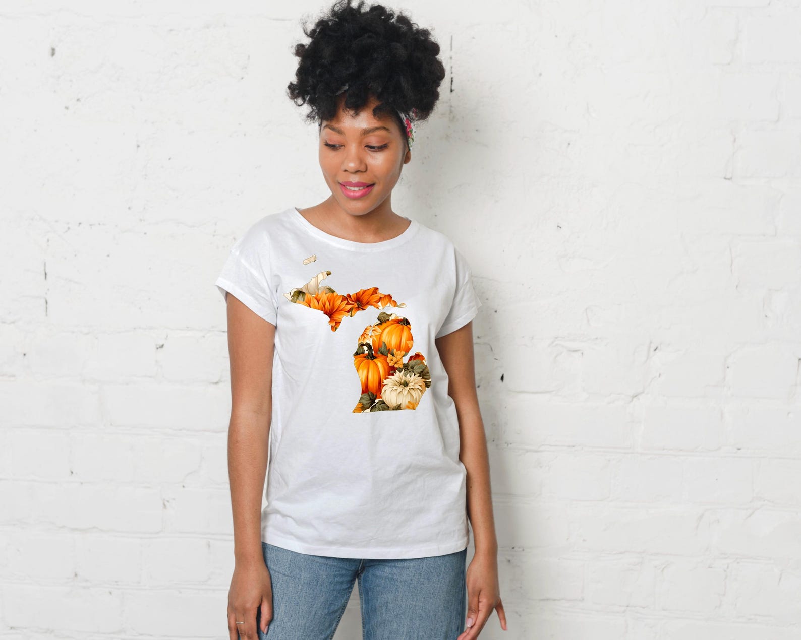Happy Fall State of Michigan Digital PNG JPEG Download File Sublimation ...