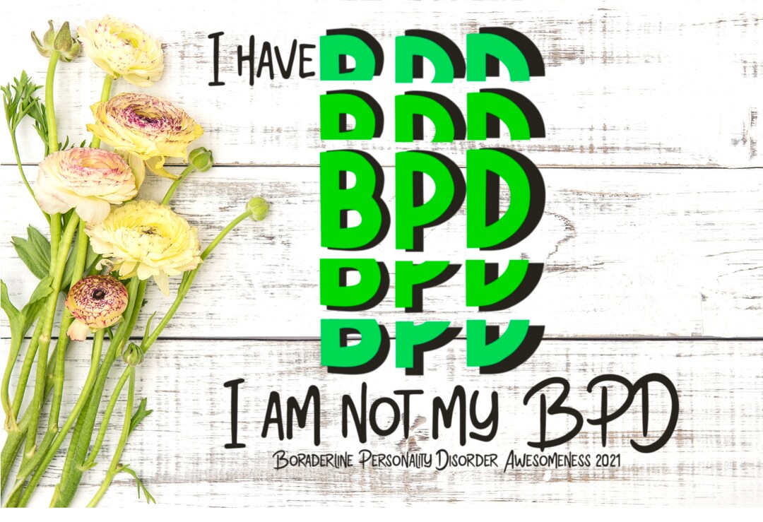 BPD Borderline Personality Disorder Digital Art PNG JPEG Download File ...