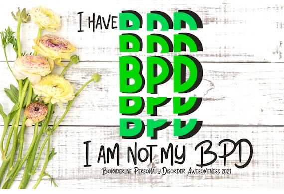 BPD Borderline Personality Disorder Digital Art PNG JPEG | Etsy