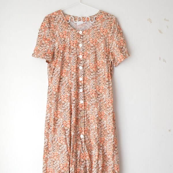 90s Floral Dress - Etsy