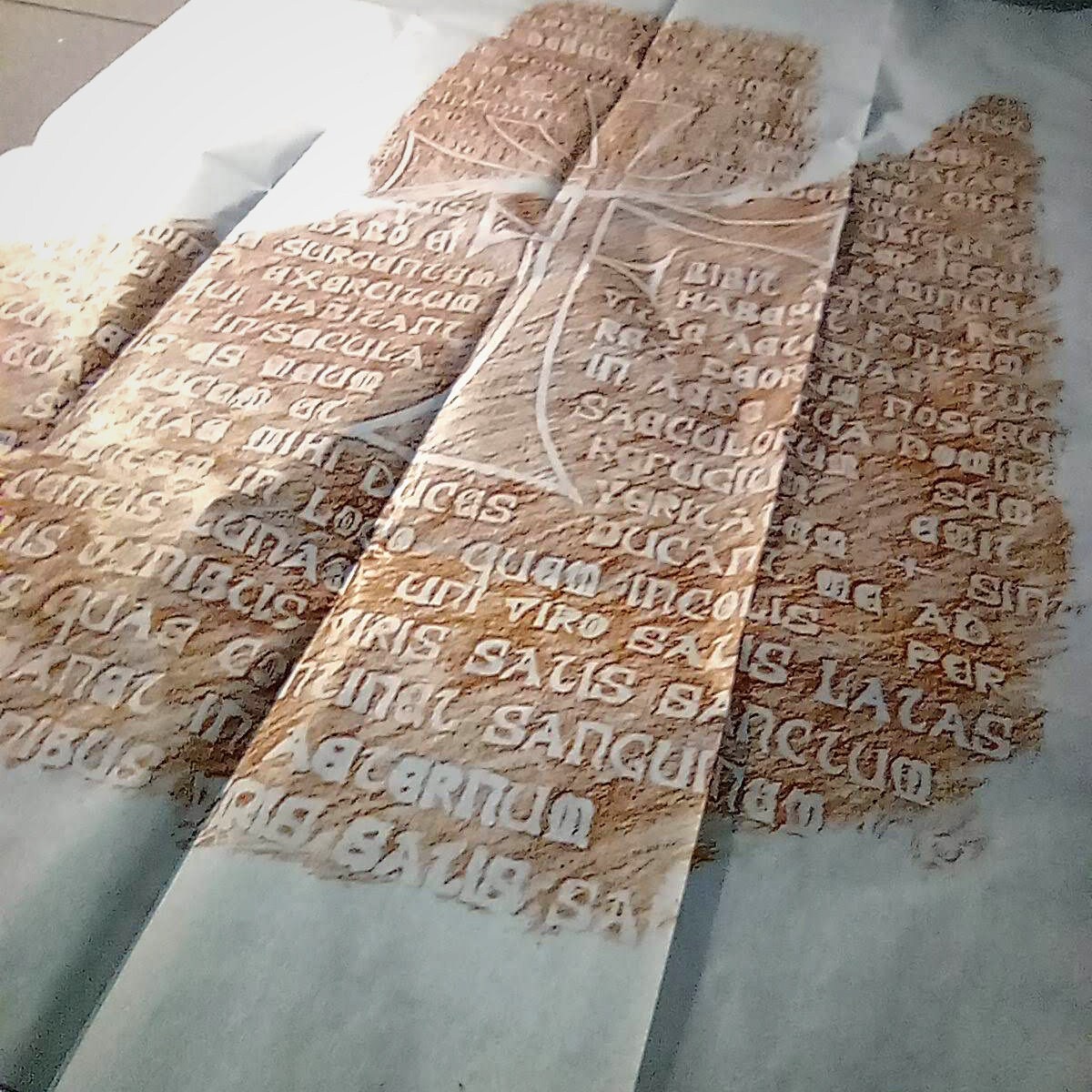 Grail Tablet Rubbing (indy's Complete Version) 47x66cm.us Customs PAID ...