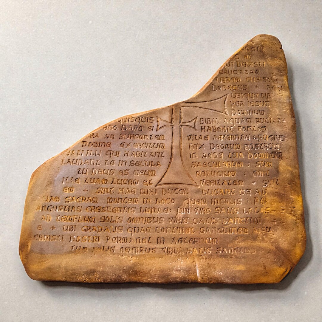 Grail Tablet Stone Replica. Brown 50x47cm. US Import Taxes PAID - Etsy