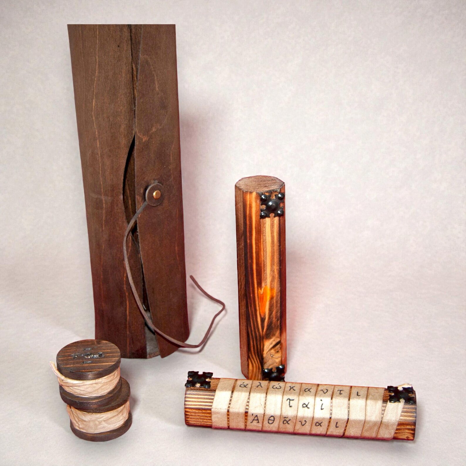 Spartan Scytale - Wood Cipher Device Replica - US Import Taxes INCLUDED ...