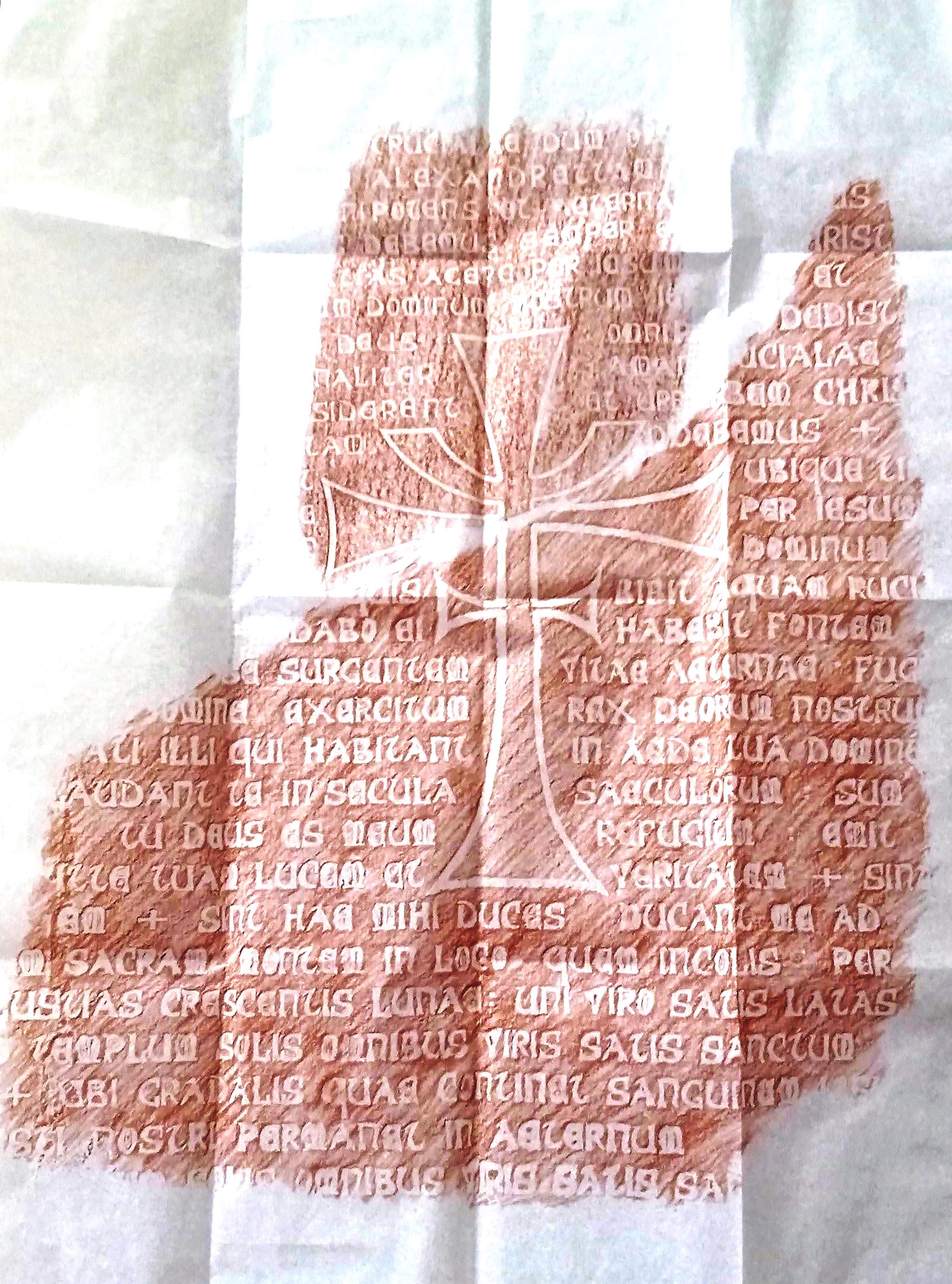 Grail Tablet Rubbing (indy's Complete Version) 47x66cm.us Customs PAID ...