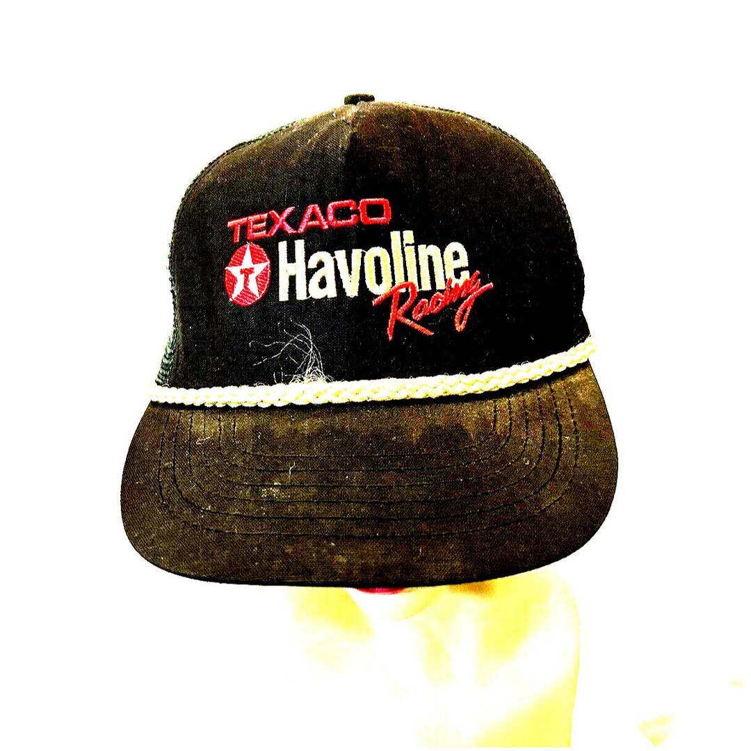 Texaco Havoline Racing Hat Black Partial Netting, Snapback. - Etsy