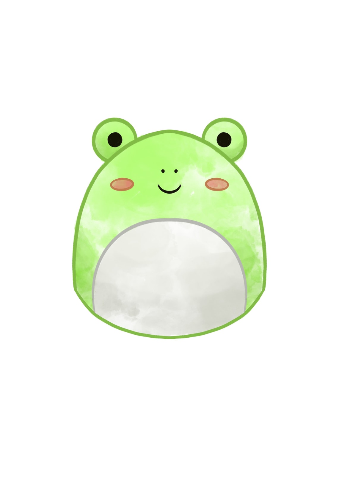 Wendy the Frog Squishmallow Art Print Squishmallow Frog Cute | Etsy