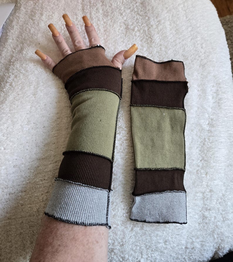 Lightweight Fabric Wrist Warmers * Bohemian Rustic Woodsy Elf COSPLAY ...