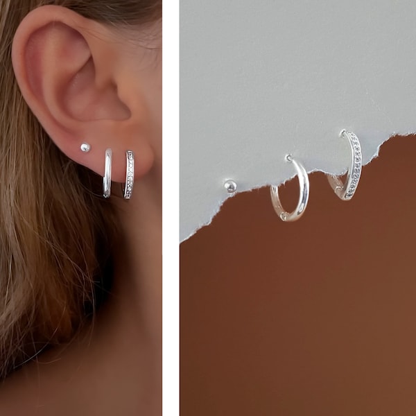 Hoop Earrings Triple Set - Etsy