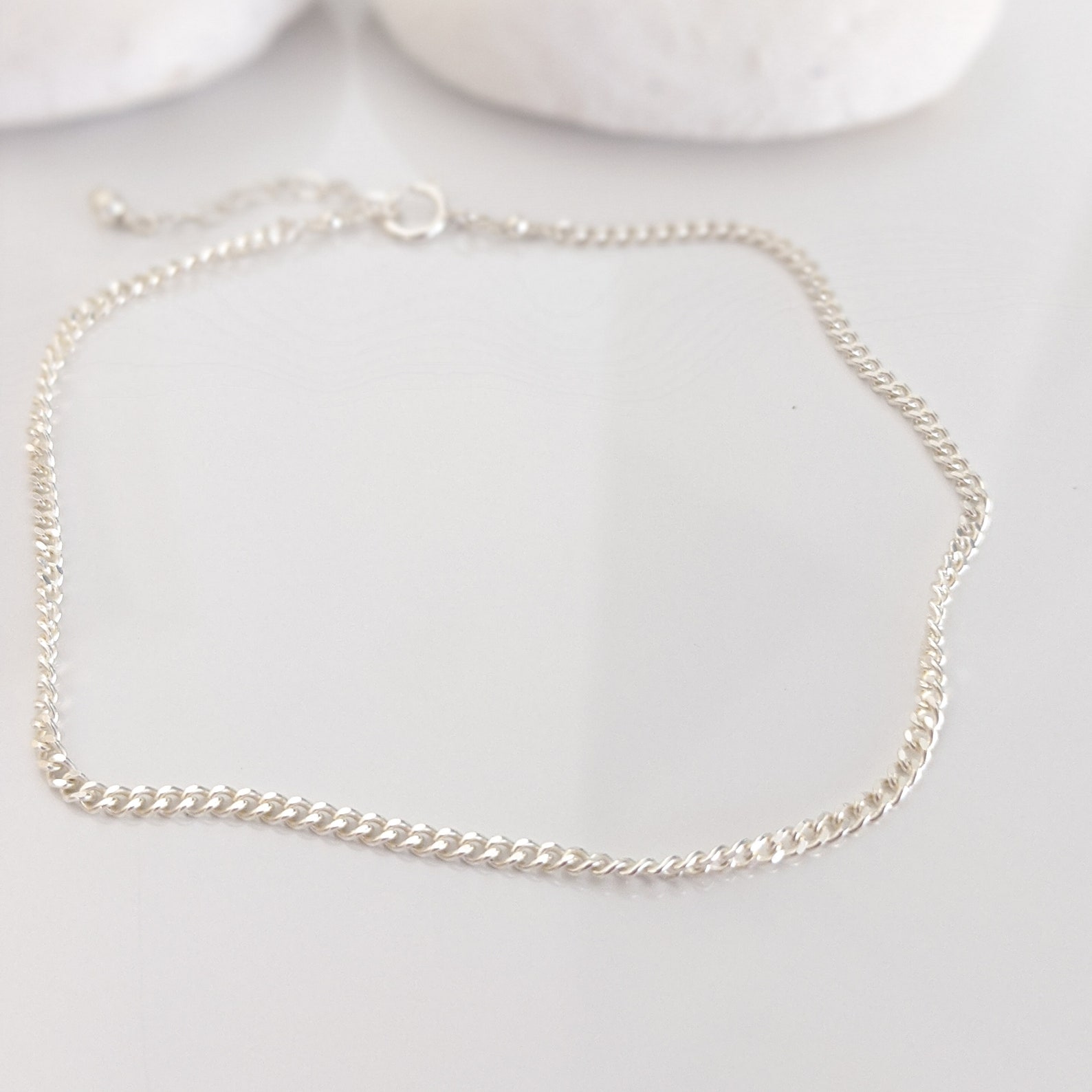 Sterling Silver Anklet Ankle Bracelet Silver Chain Anklet - Etsy