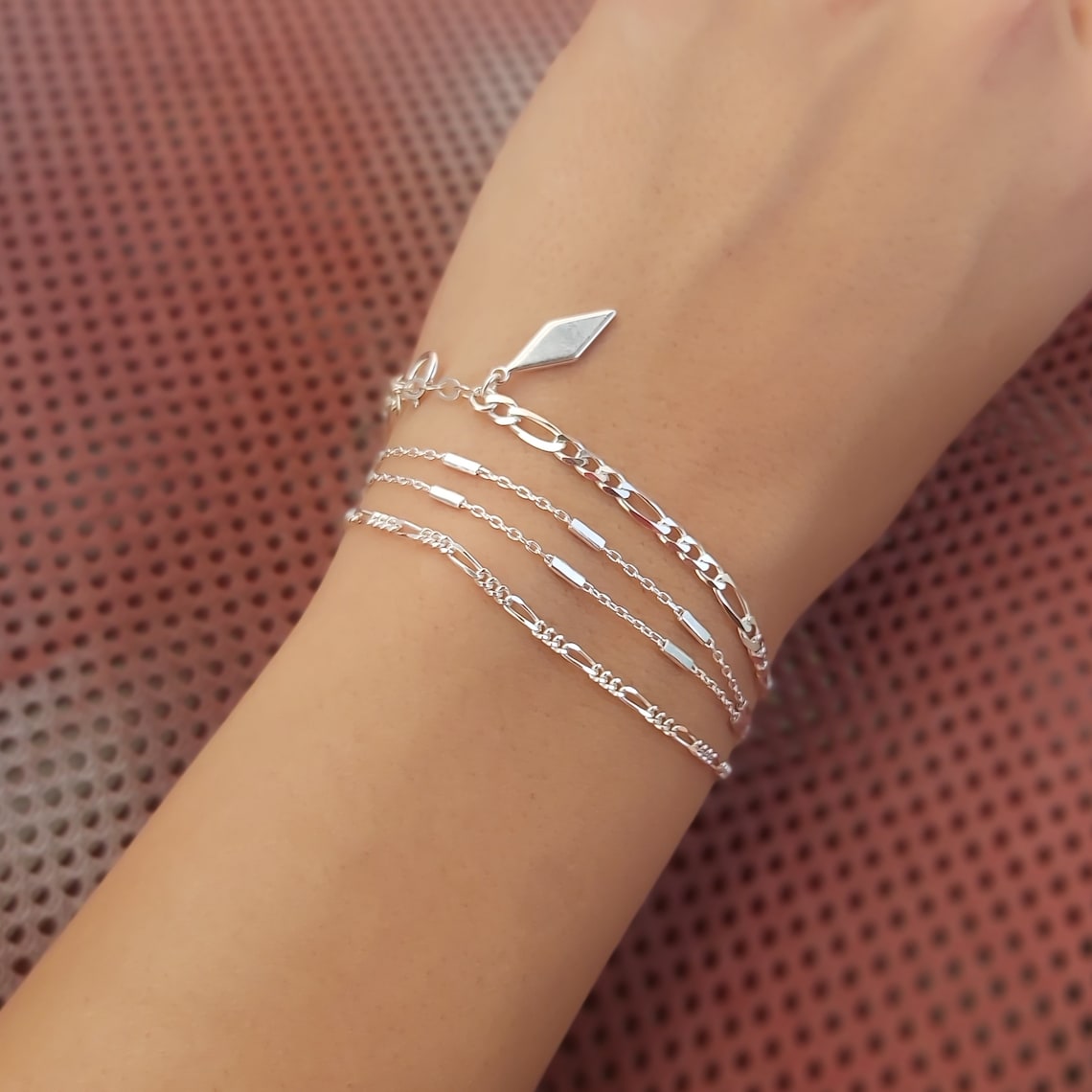 Sterling Silver Bracelet Bracelet for Woman Dainty Silver - Etsy