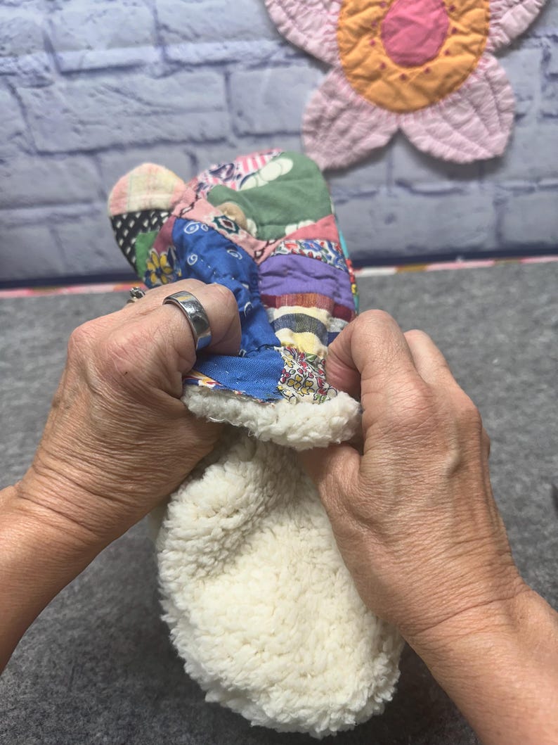 Upcycled Quilt Mittens Sewing Pattern: Woven Fabrics (digital Pattern ...