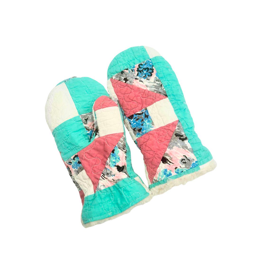 Upcycled Quilt Mittens Sewing Pattern: Woven Fabrics (digital Pattern ...