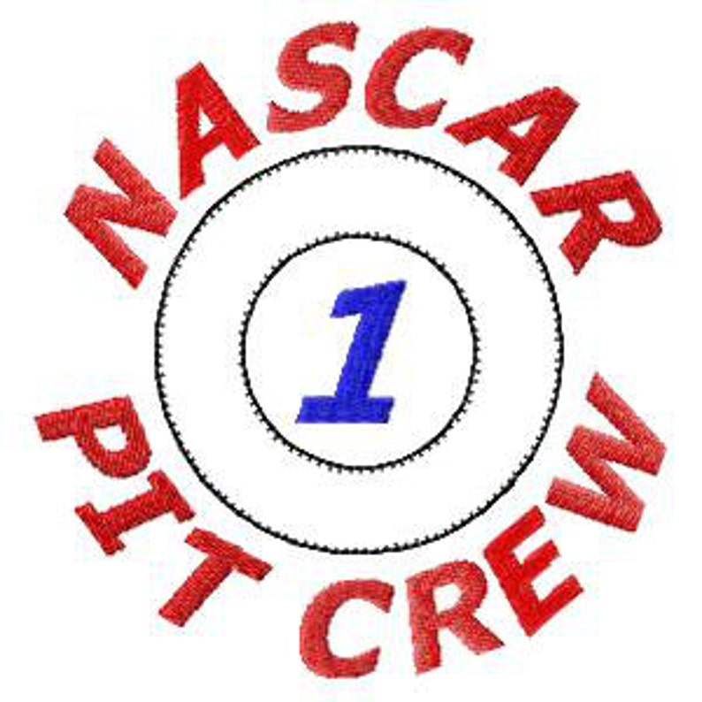 NASCAR Pit Crew Birthday Numbers Applique Design Machine - Etsy NASCAR Pit Crew Birthday Numbers Applique Design Machine - Etsy
