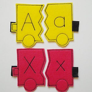 SET- Alphabet Letter Train & Number Train Embroidery Design SET ...