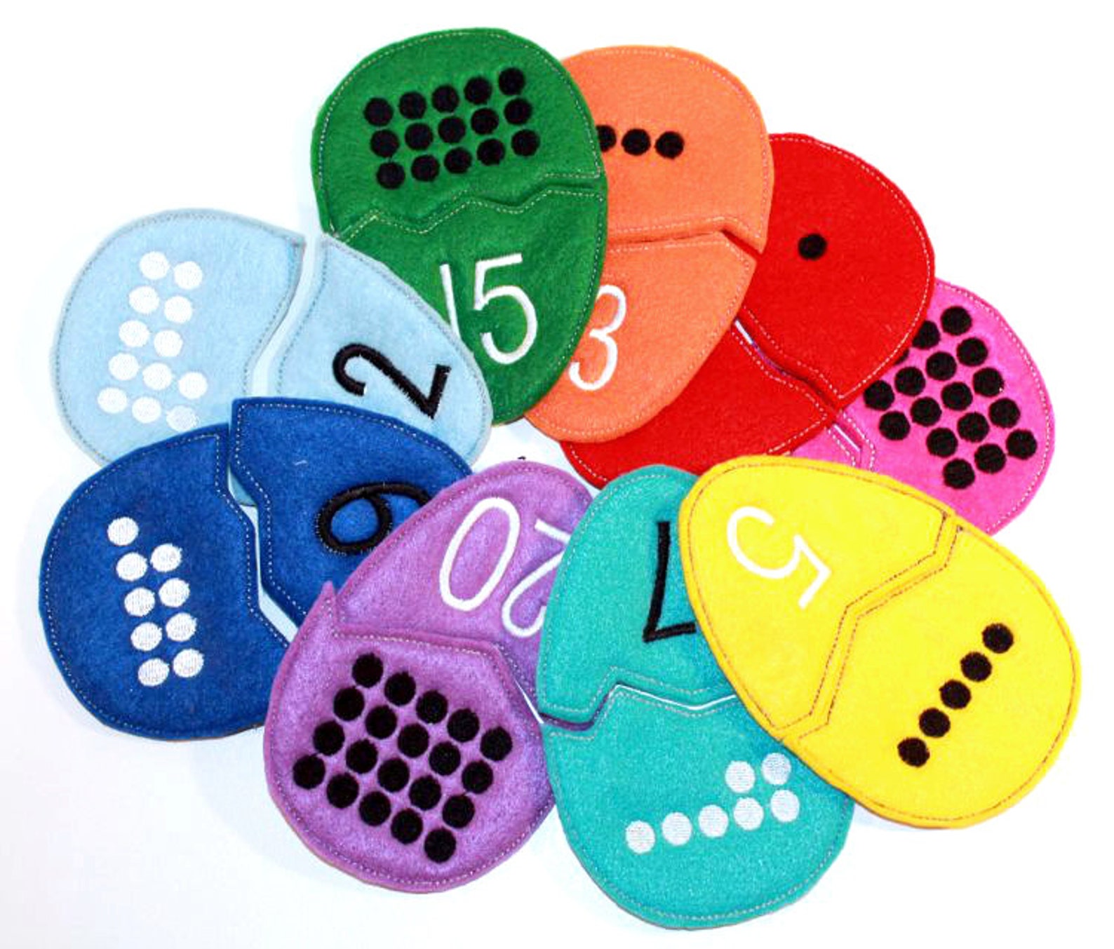 In the Hoop ITH Counting to 20 Number Eggs Educational Learning Toys ...