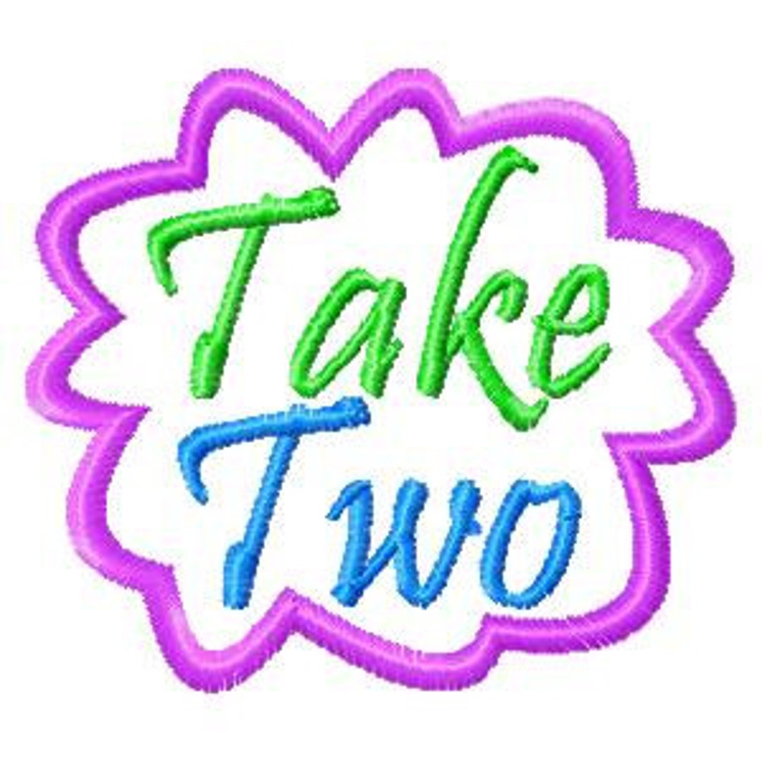 Twins Take Two They're Small Applique Design Machine Embroidery Raggy ...