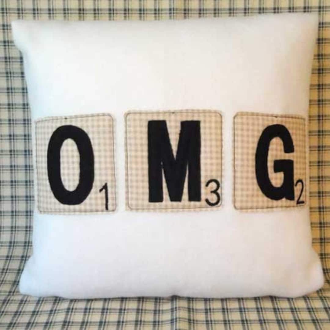 Word Tile Entire Alphabet With Number Scores Use as Banner or Applique ...