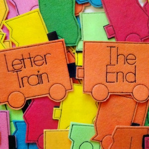 SET- Alphabet Letter Train & Number Train Embroidery Design SET ...