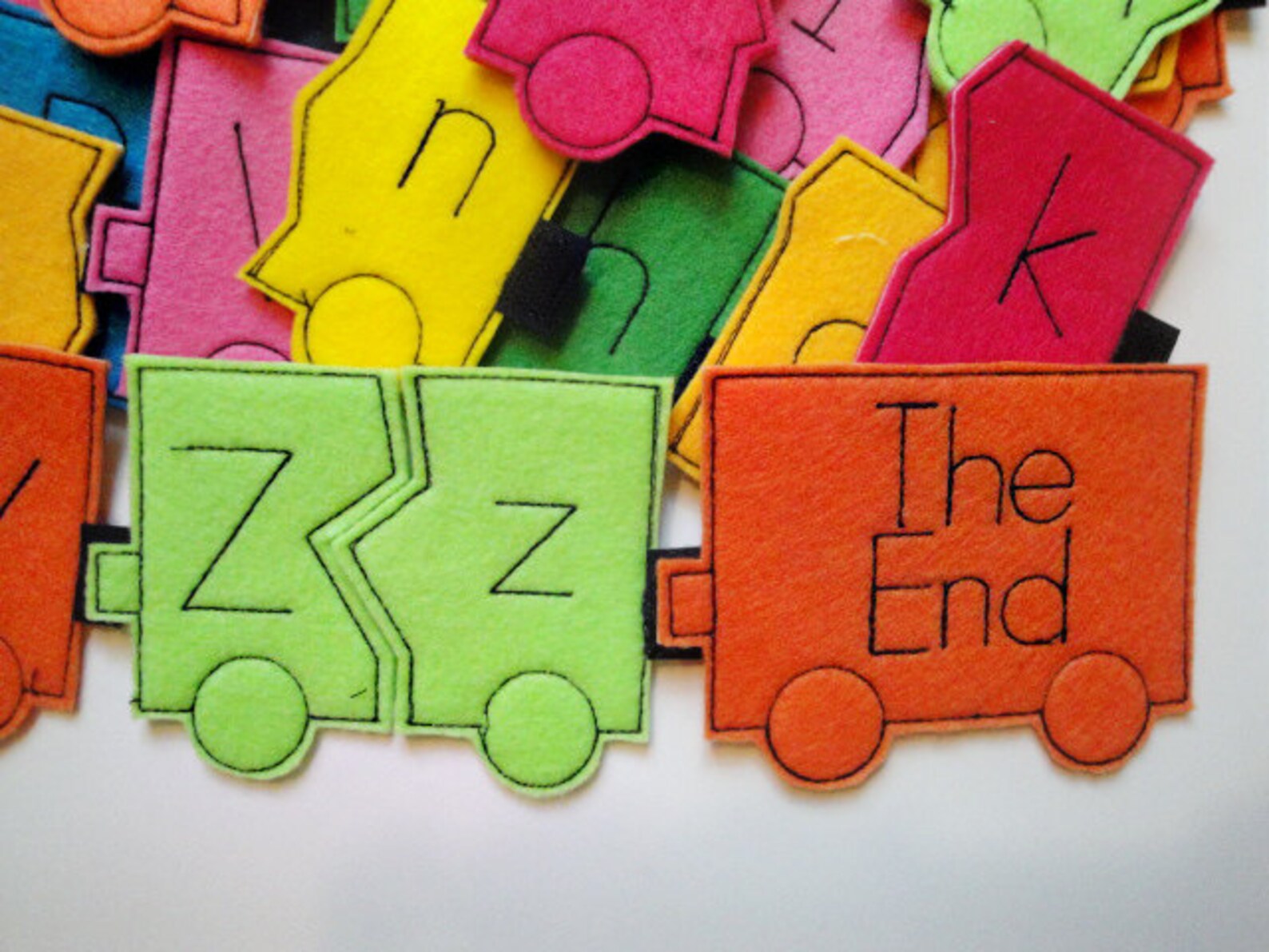 In the Hoop ITH Alphabet Letter Train Educational Learning - Etsy