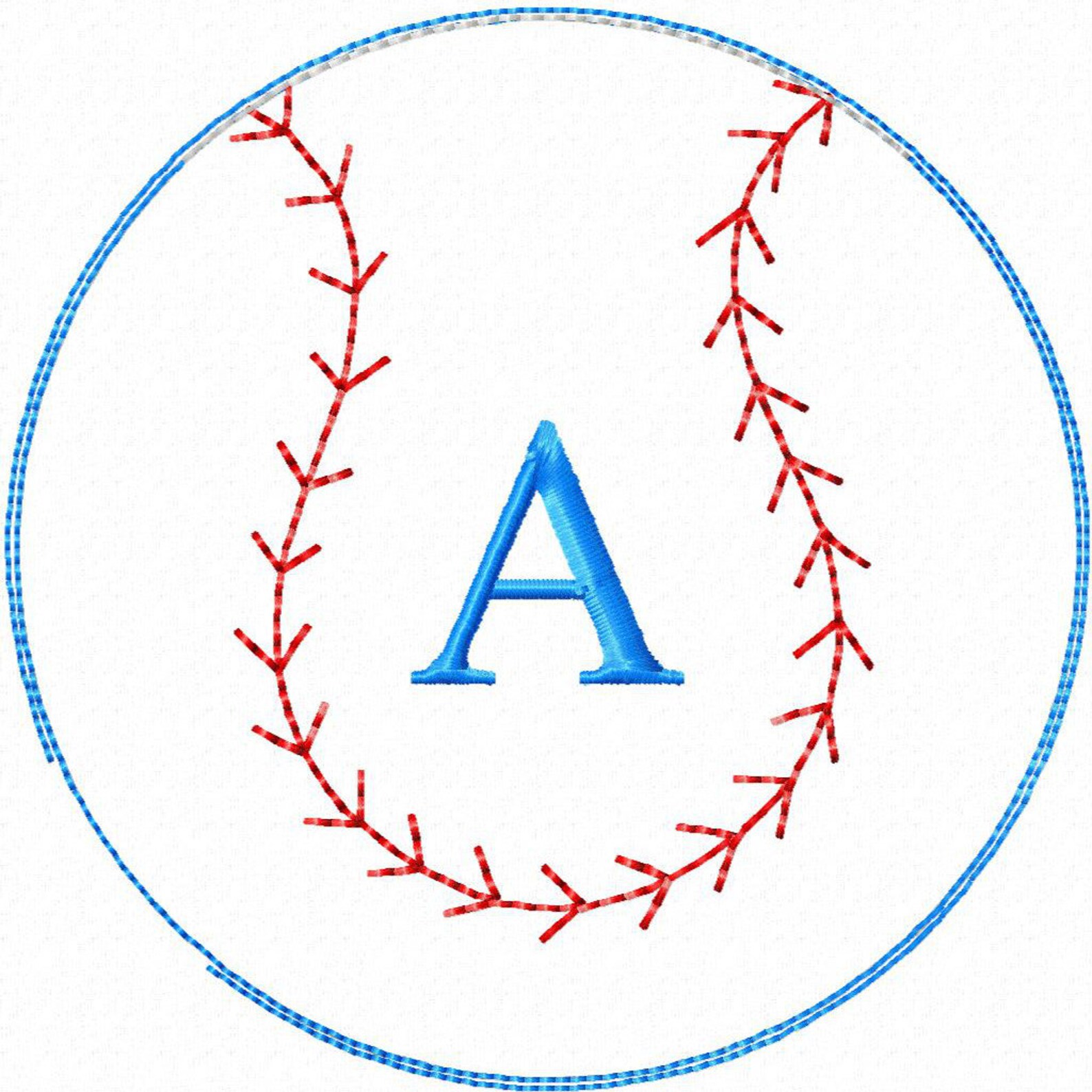 Baseball Tooth Fairy Pillow Monogram in the Hoop Embroidery Design ...