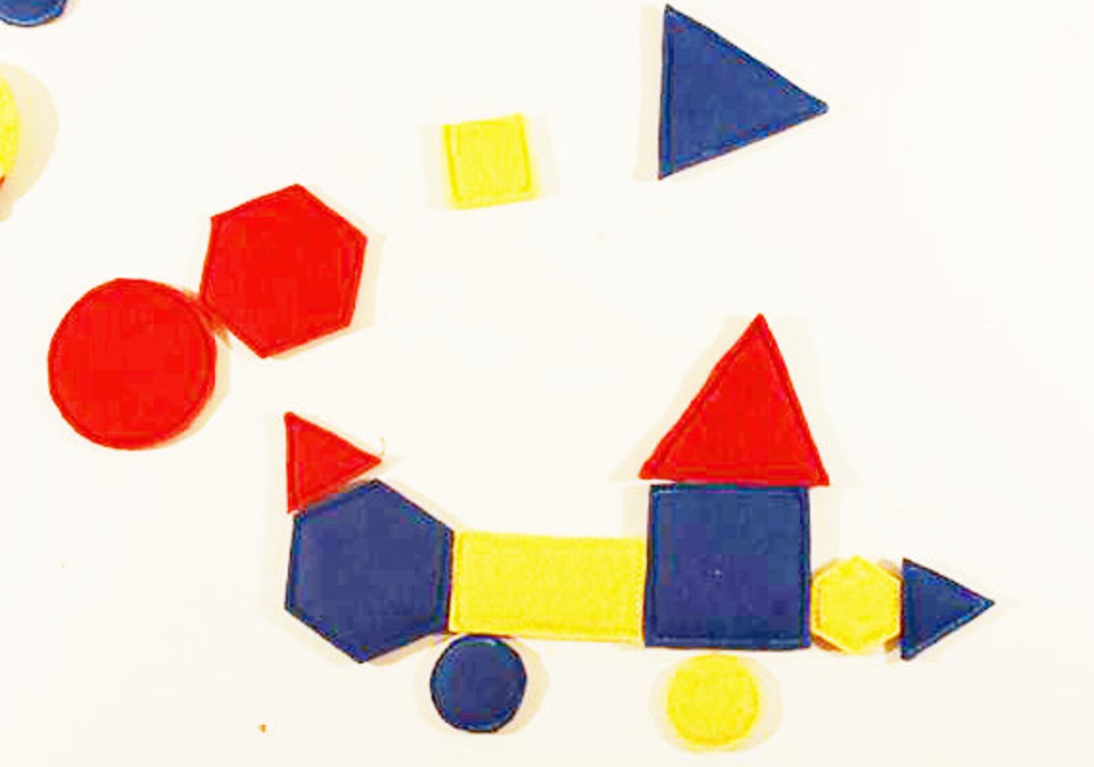 Shape Felties for Kids to Sort Build Pattern Educational Learning Toys ...