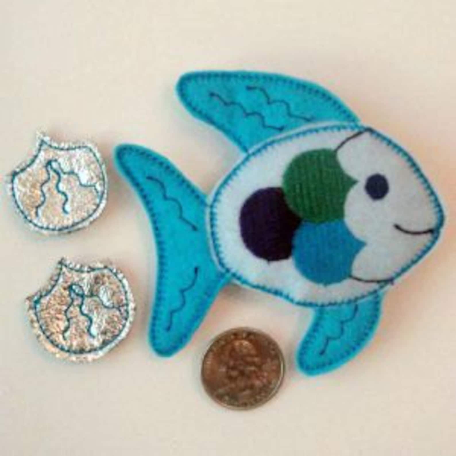 In the Hoop Embroidery, Back to School Pocket Plush Set, Fish, Dog ...