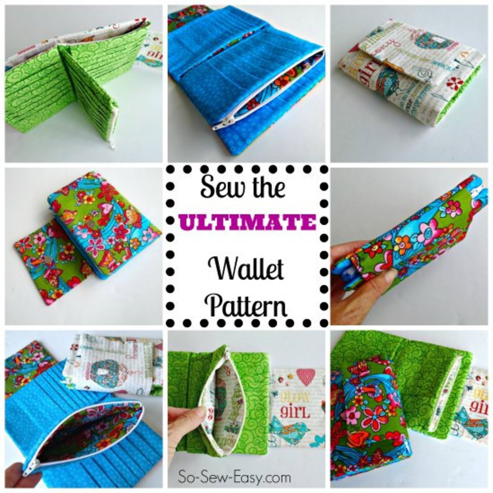 The Ultimate Wallet PDF Sewing Pattern - Etsy