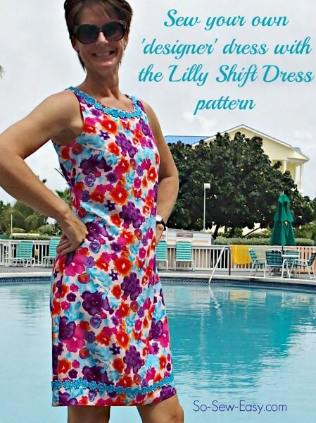 Lilly Shift Dress PDF Sewing Pattern - Etsy