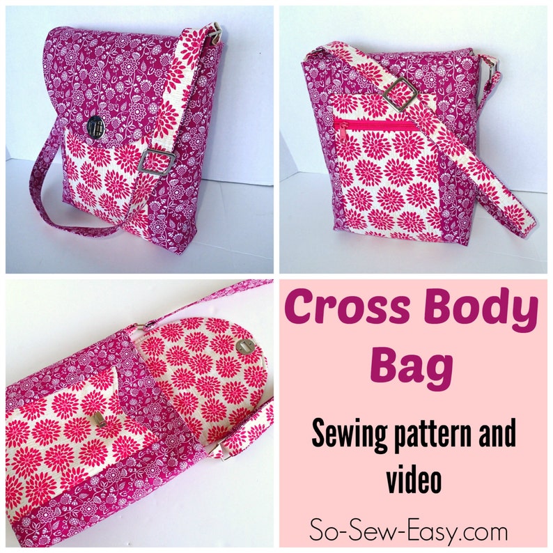 Cross Body Bag PDF Sewing pattern - Etsy México