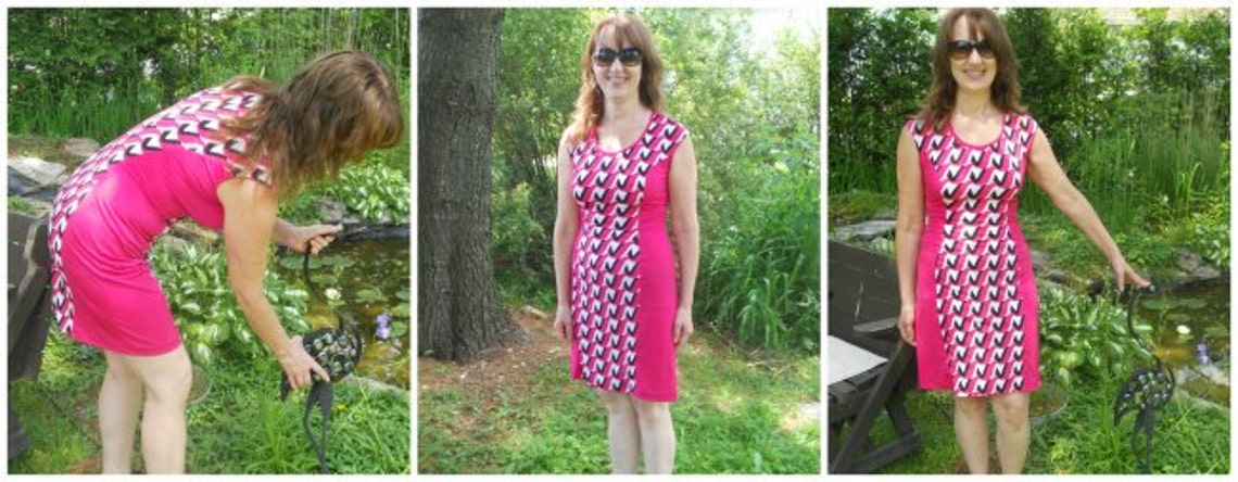 Color Block Dress PDF Sewing Pattern - Etsy