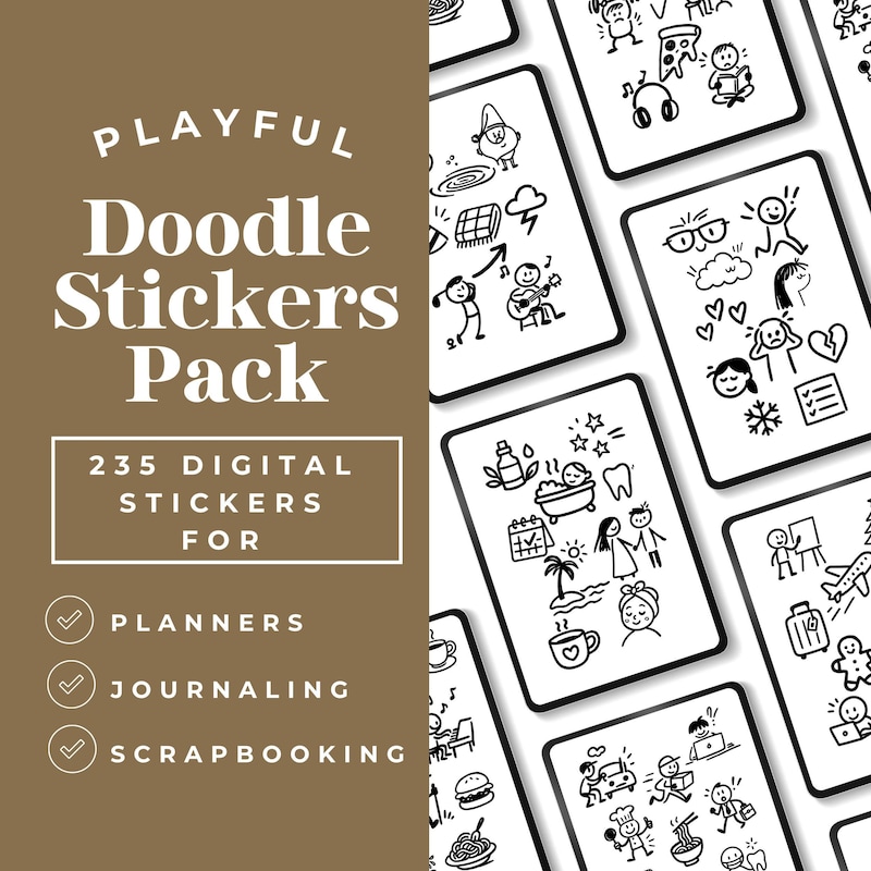 Hand Drawn Anime Sticker - Etsy
