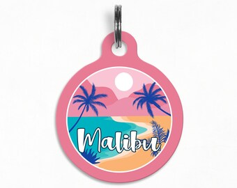 Pet ID Tag Under Da Sea Summer Ocean Life Dog Tag Double - Etsy