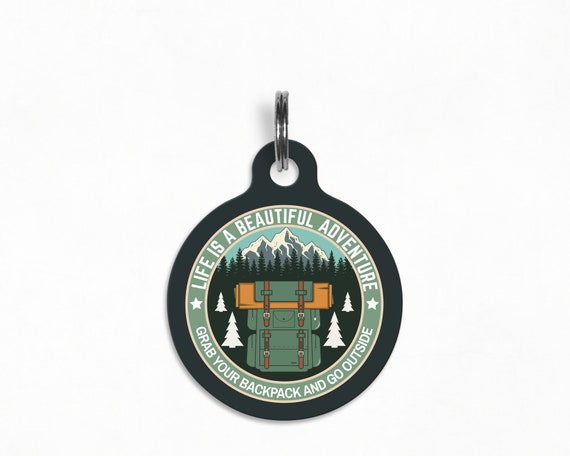 Pet ID Tag life is a Beautiful Adventure | Etsy