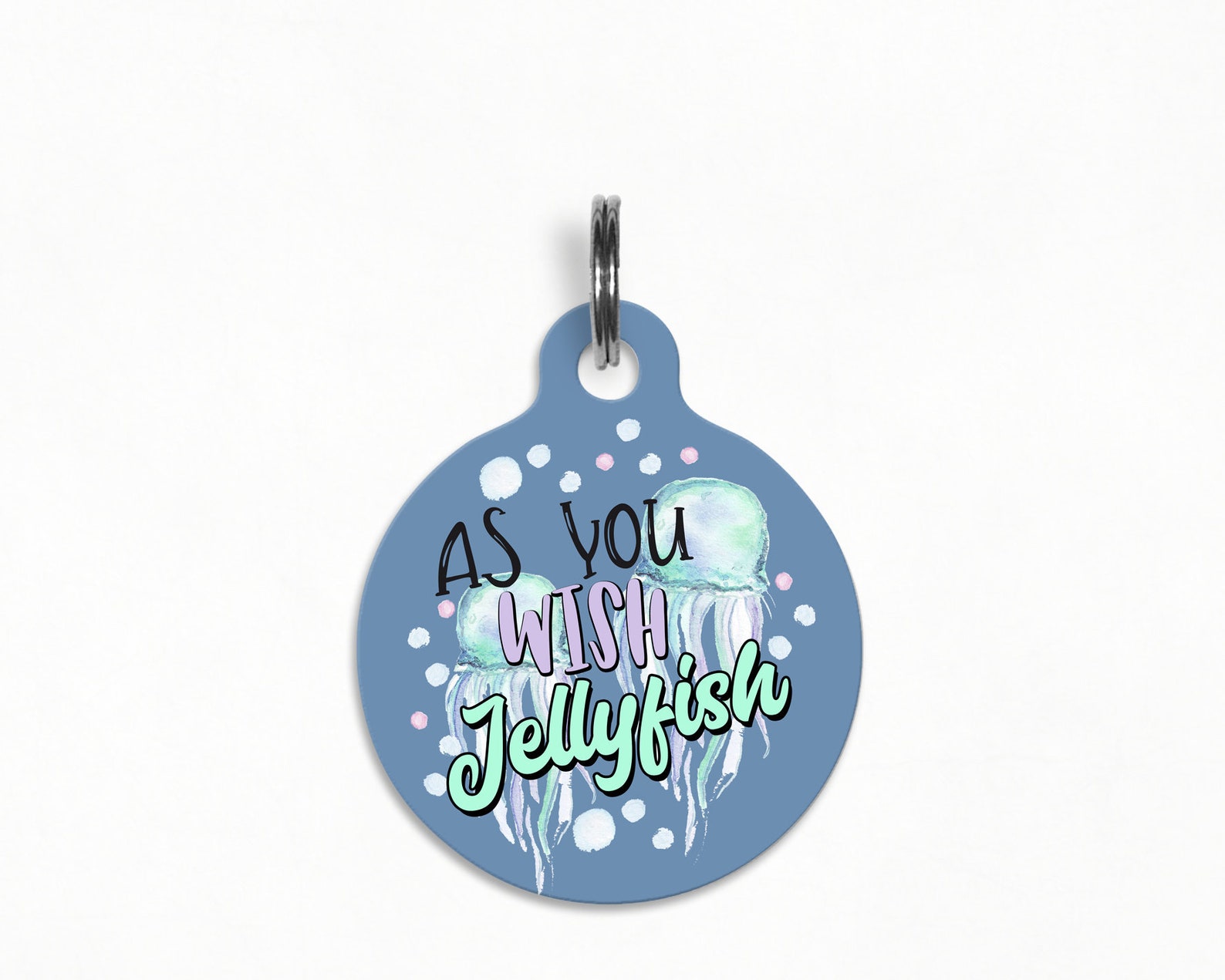 Pet ID Tag as You Wish Jellyfish Summer - Etsy