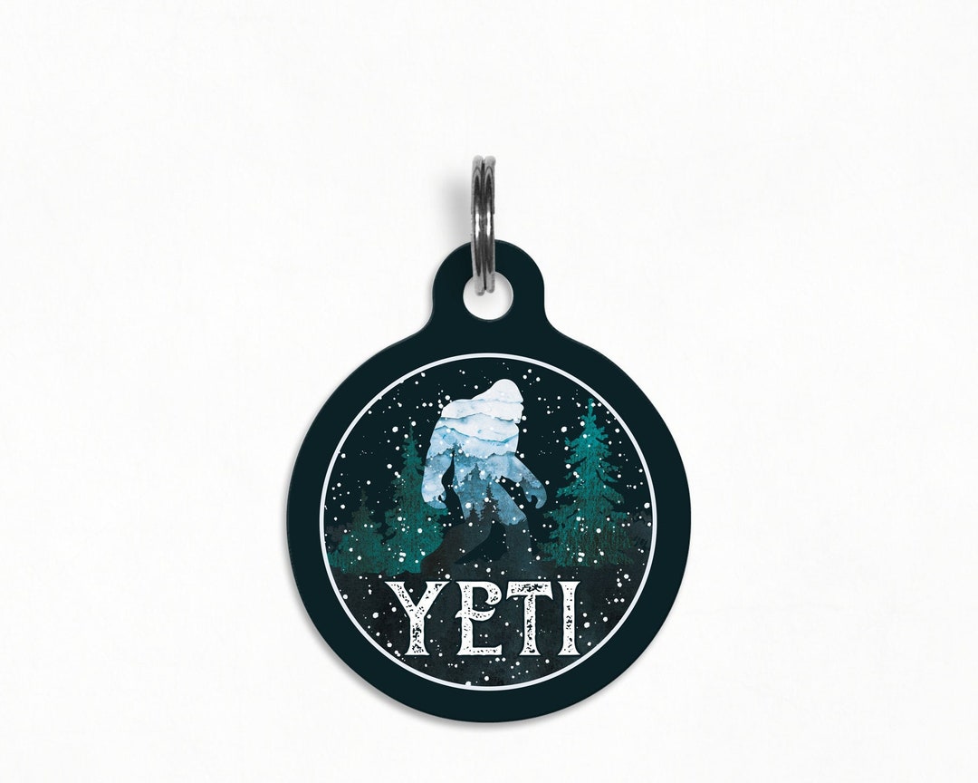 Pet ID Tag | "yeti" - Yeti or Not Dog Tag, Winter Teal, Nomadic Tails ...