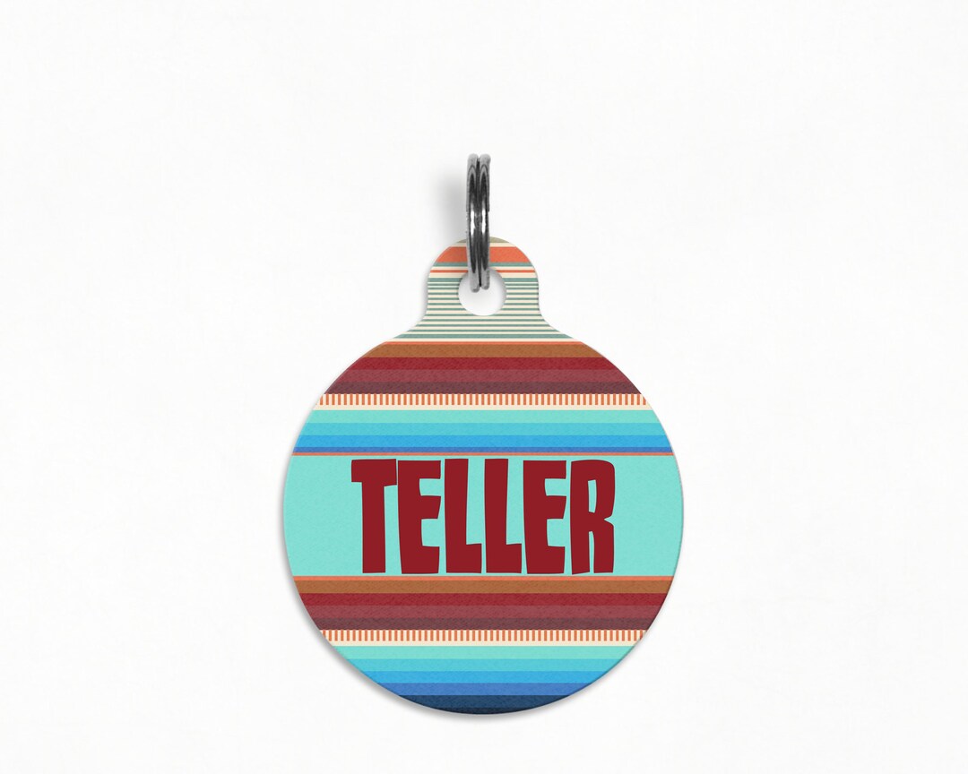 Pet ID Tag | "teller" - Desert Sands Dog Tag, Double Sided - Etsy