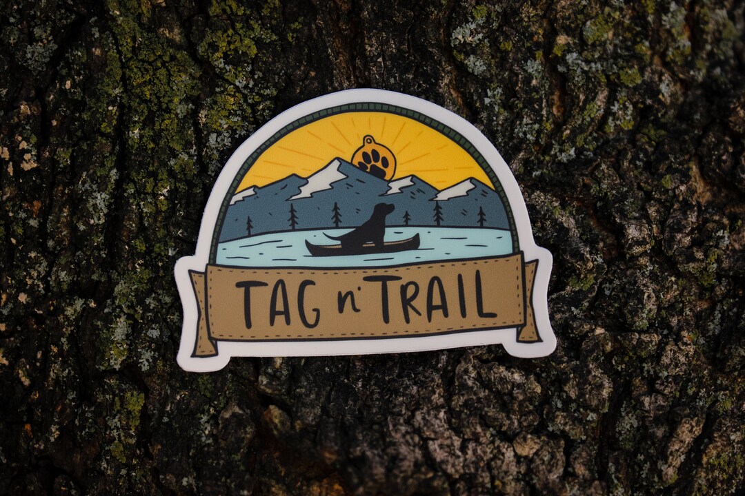 Tag N' Trail Full Logo Badge Sticker - Etsy