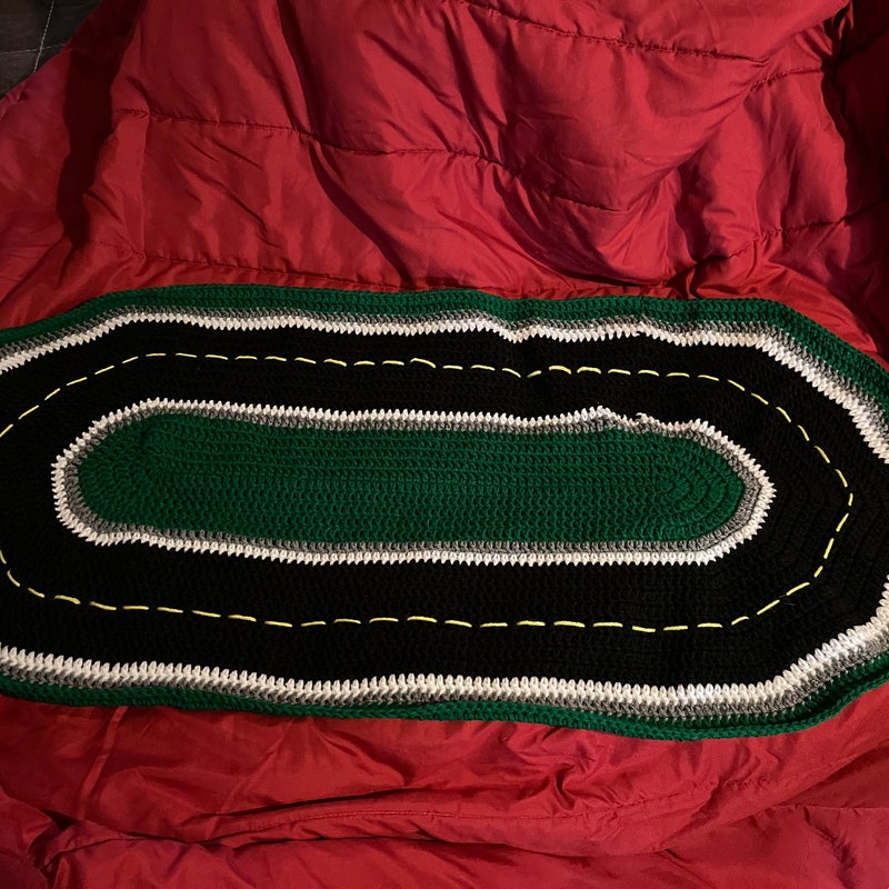 Crochet Race Track Rug - Etsy